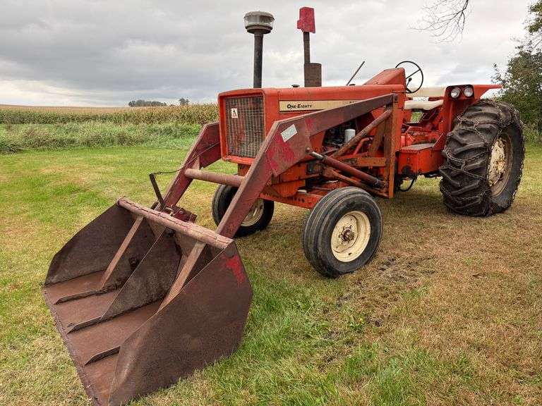 Allis-Chalmers 180 Tractor, Gas, W/F, Paulson Trip Bucket Loader, 4,840 ...