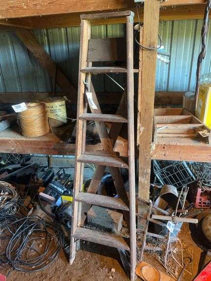 6’ Wooden Step Ladder - Hamilton-Maring Auction Group