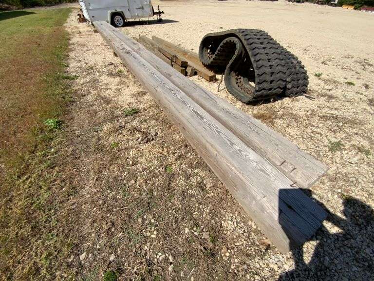(2) 30ft Oak beams, reclaimed - Hamilton-Maring Auction Group