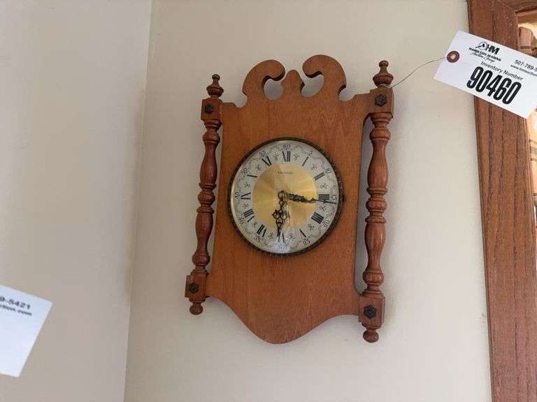 Vantage Wooden Wall Clock (located kitchen) - Hamilton-Maring Auction Group