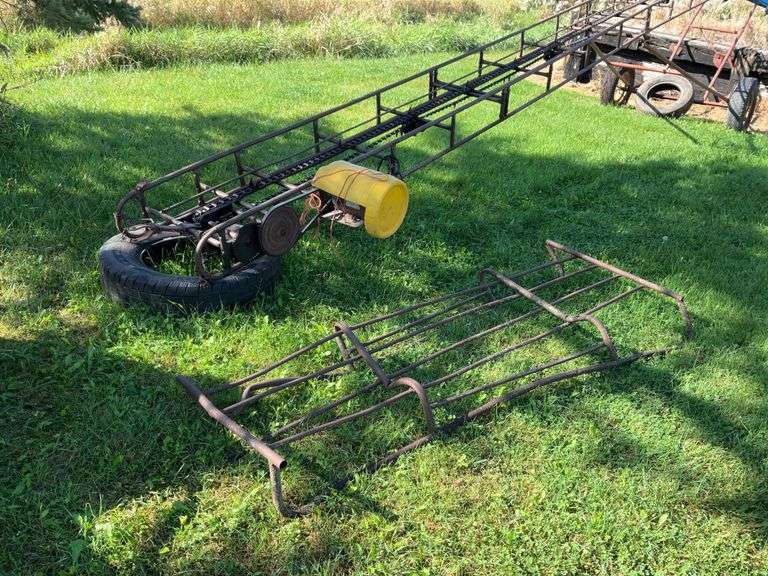 Hay Conveyor 42ft w/Transport, Electric Motor - Hamilton-Maring Auction ...