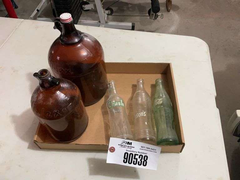 Vintage Brown Hi Lex bottles & Glass Soda Bottles (located basement ...