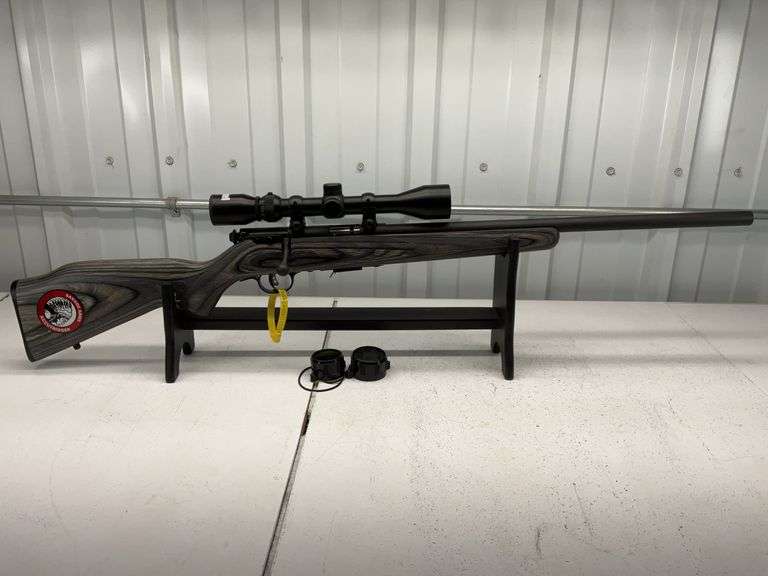 Savage Model 93R17 Semi Auto Rifle, .17 HMR only, Bushnell 3X-9X-40 ...
