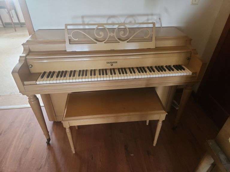 Gulbransen 52 Key,(3) Pedal Piano,56"x26"x38" Sells With Matching Bench ...