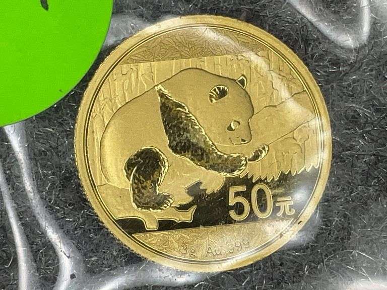 2016 Chinese Panda 50 Yuan Coin, 3 Grams .999 Fine Gold - Hamilton ...