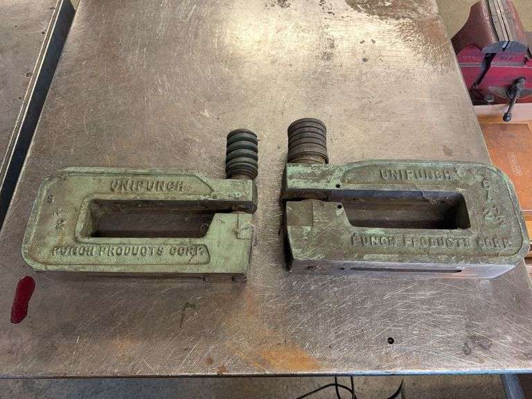 (2) Unipunch C-Frame Punch and Die Tool - Hamilton-Maring Auction Group
