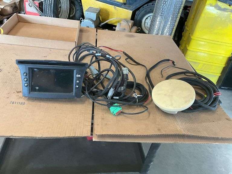 Flat of Trimble guidance system parts - Hamilton-Maring Auction Group