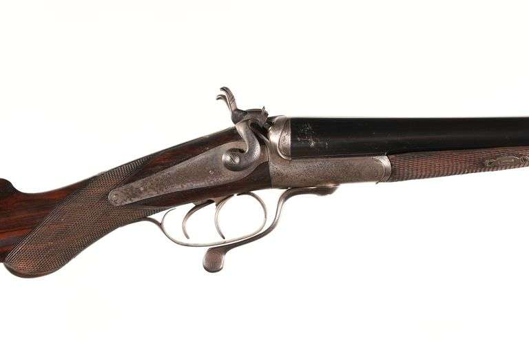 English CI Owen Hammer SxS Shotgun 12GA - Montrose Auction, Inc