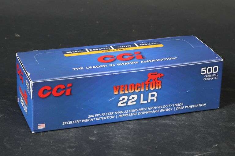 CCI Velocitor .22 lr ammo - Montrose Auction, Inc