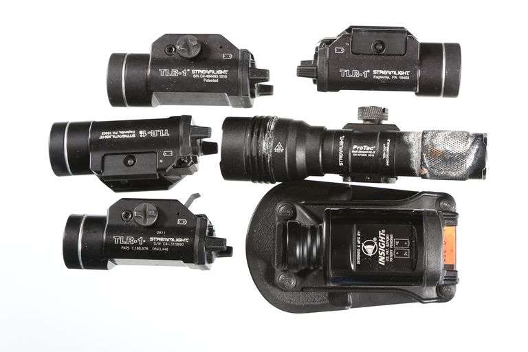 6 Streamlight/Insight Tactical Lights - Montrose Auction, Inc