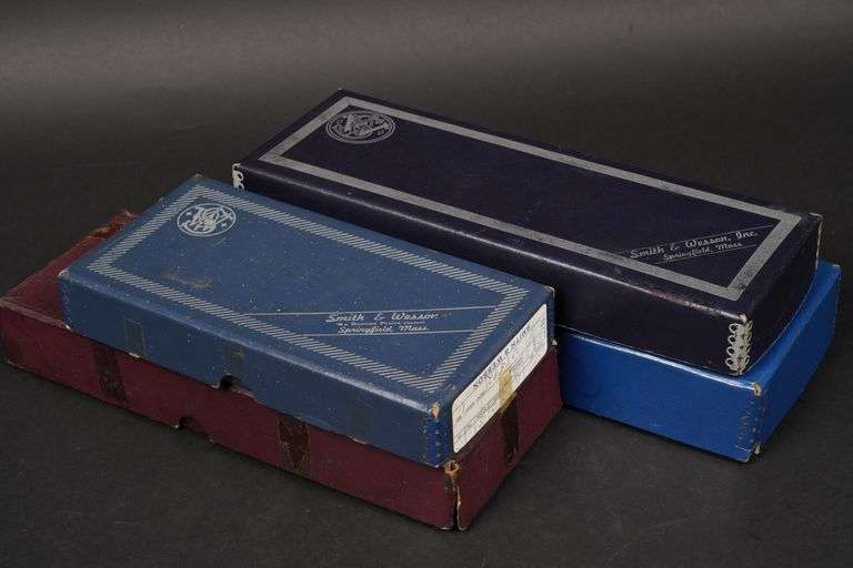 4 Smith & Wesson Boxes - Montrose Auction, Inc