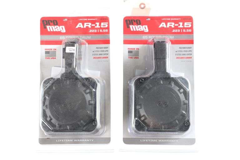 2 Pro Mag AR-15 Drums - Montrose Auction, Inc
