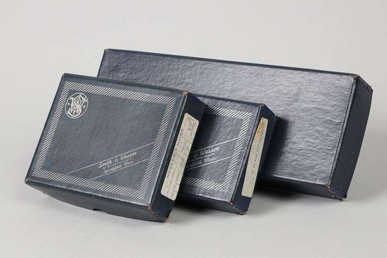 3 Smith & Wesson Revolver Boxes - Montrose Auction, Inc