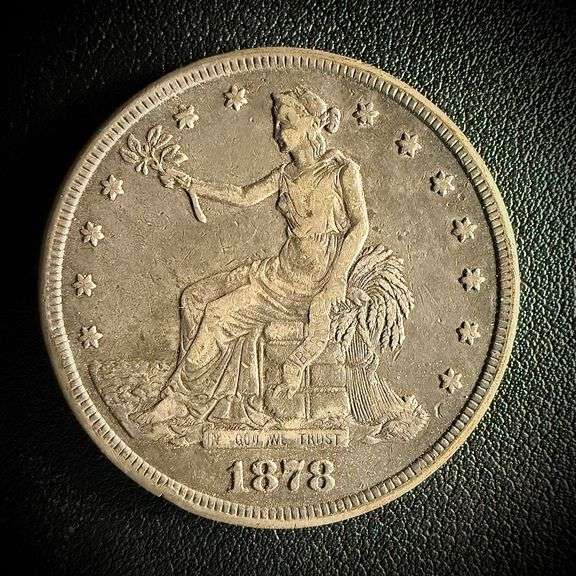 1878-S Trade Silver Dollar - Mantle Auctioneer