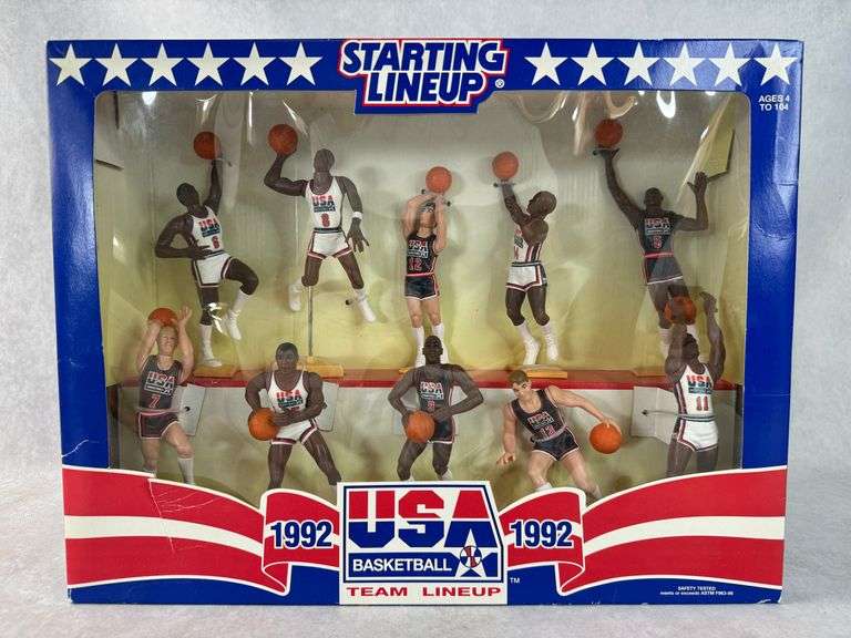 1992 Dream Team USA Basketball Figures Starting Lineup - Mantle Auctioneer