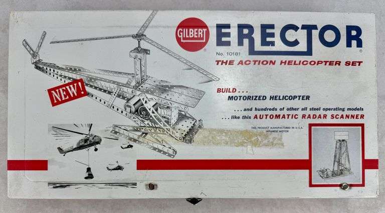 Vintage Gilbert 10181 Erector Action Helicopter Set - Mantle Auctioneer