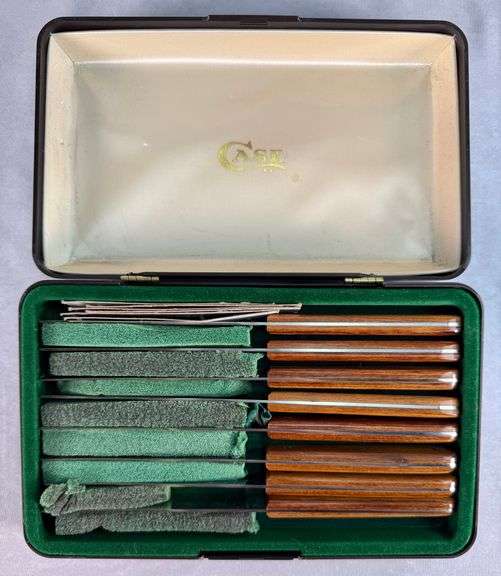 Vintage Case XX Cap 254 Steak Knife Set - Mantle Auctioneer