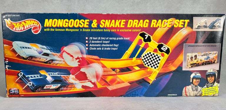 NEW Sealed Mattel Hot Wheels Mongoose & Snake Drag Race Set 11644 ...