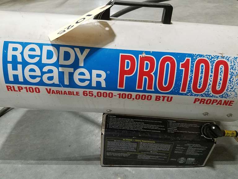Reddy Heater Pro100 Propane Shop Heater - Variable 65,000-100,000 BTU ...
