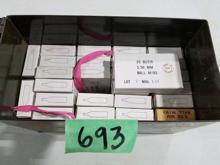 Malaysia 5.56 MM Ball M193 (26 X 20) W/Ammo Box - Adam Marshall Land & Auction, LLC