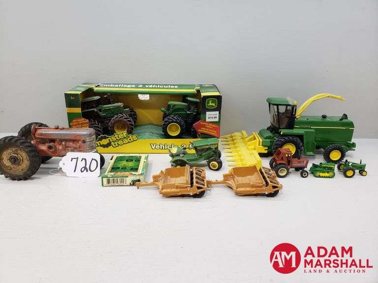Assorted lot to include playing cards, combine, tractor set - Adam ...