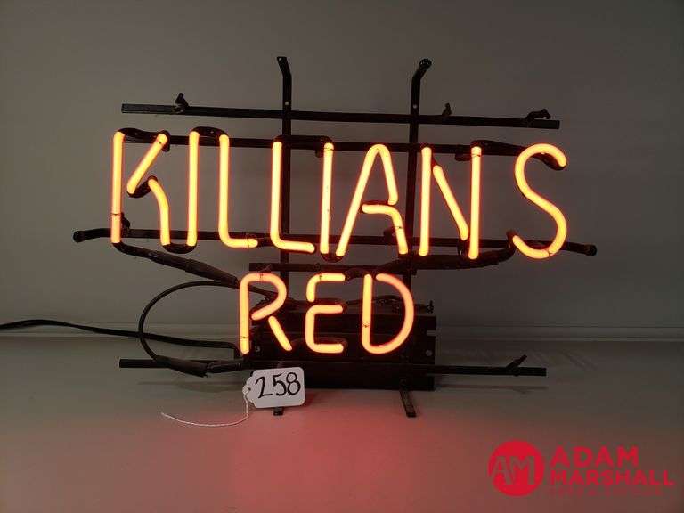 Killians Red neon electric sign Item #L910160010. Adolph Coors Company ...