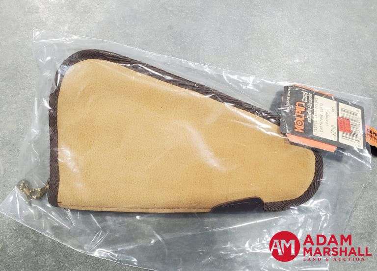 (3) Kolpin Suede Handgun Cases - NIB - Adam Marshall Land & Auction, LLC