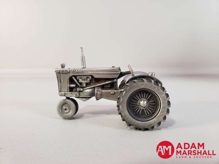 (2) SpecCast Case iH Pewter Collectibles tractor and steam engine ...