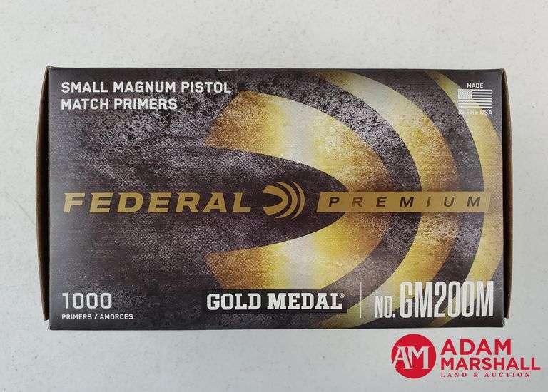 Federal Premium Gold Medal Small Magnum Pistol Match Primers No. GM200M ...