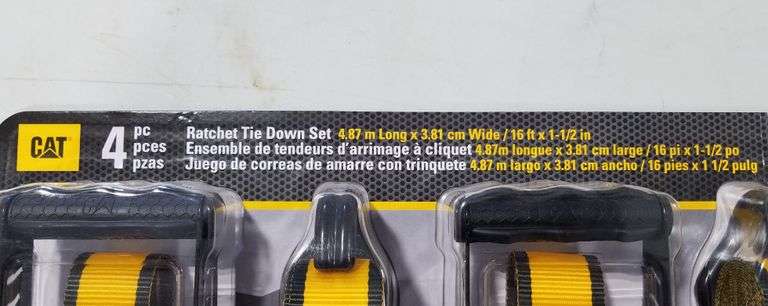 CAT Ratchet Tie Down Set (4 Pc) 16' X 1.5" - NIB - Adam Marshall Land ...