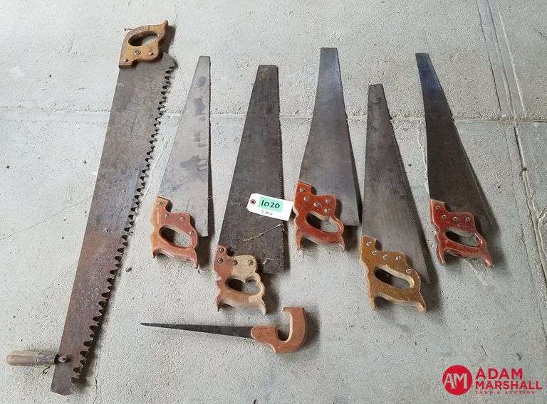 Assorted Vintage Hand Saws - Adam Marshall Land & Auction, LLC