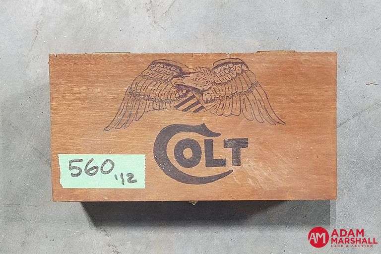 (2) Homemede Colt Wooden Gun Boxes - Adam Marshall Land & Auction, LLC