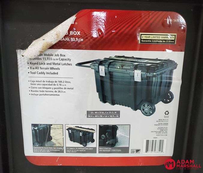 Husky Mobile Job Site Box - Adam Marshall Land & Auction, LLC