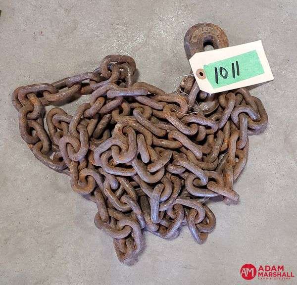 12' Chain W/Double Hooks - Adam Marshall Land & Auction, LLC
