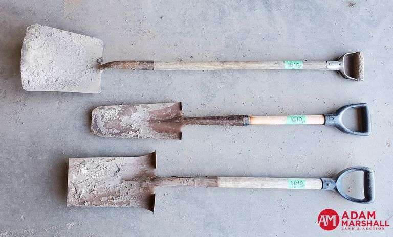 D-Handle Square Point Shovels & Tile Spade - Adam Marshall Land ...