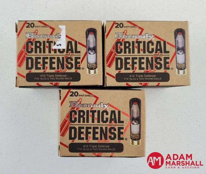Hornady Critical Defense - 410 Triple Defense, 2-1/2", 41 Cal FTX Slug ...