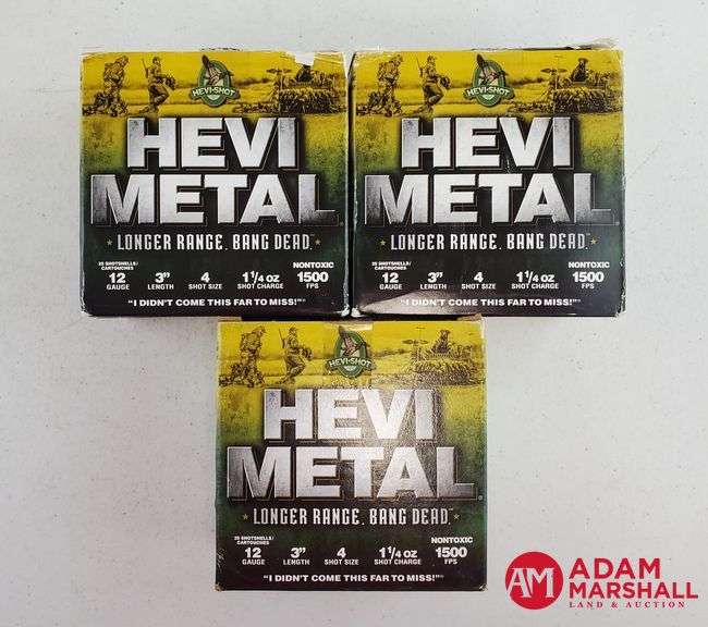 Hevi-Shot Heavy Metal - 12 GA, 3", 4 Shot (3 X 25) - Adam Marshall Land ...