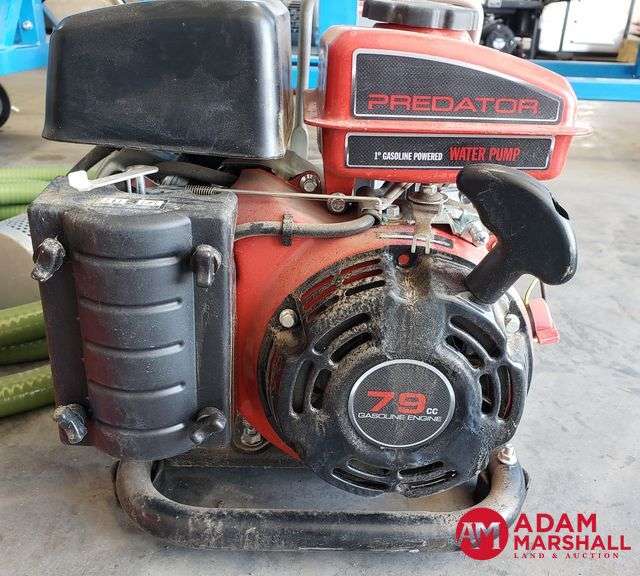 Predator 79cc 1" gas powered water pump - Adam Marshall Land & Auction, LLC