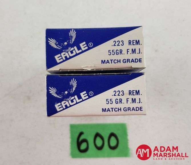 Eagle MATCH Grade 223 Rem - 55 Gr FMJ (2 X 20) - Adam Marshall Land ...