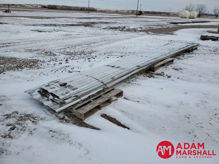 Approximately (10) Assorted Lengths of White Sheet Metal - Adam ...