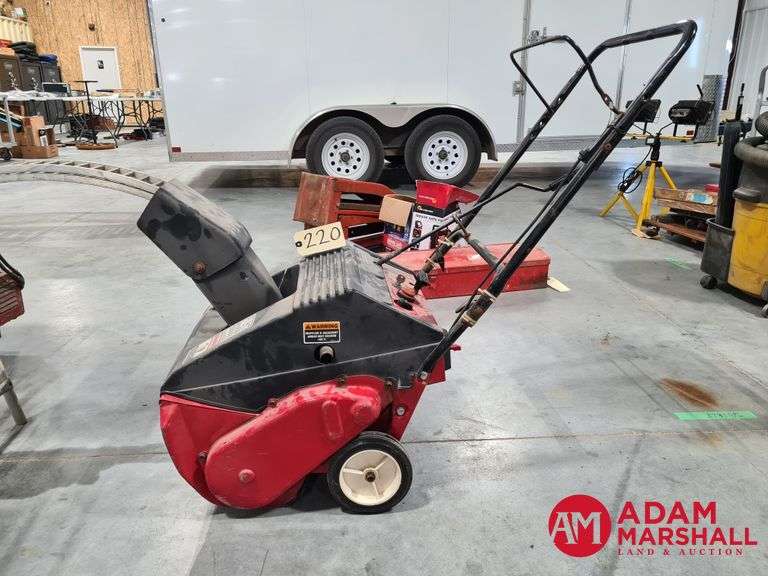 2 Cycle Snow Blower - Adam Marshall Land & Auction, LLC