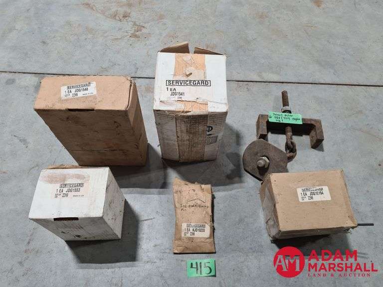 Assorted John Deere Servicegard Tools Including a Sleeve Puller for 466 ...