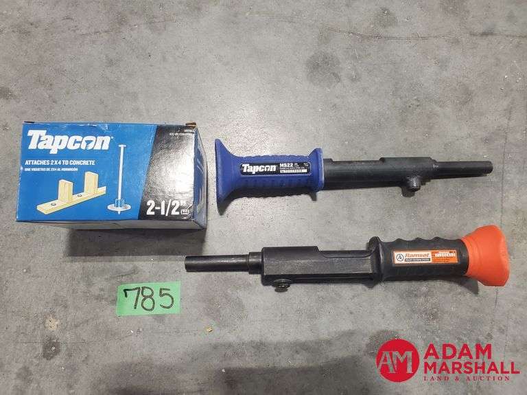 (1) Ramset Hammer Shot (1) Tapcon Hammer Actuated Strike Tool - Adam ...