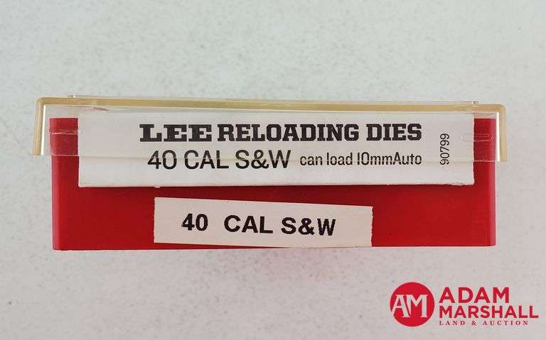 Lee 40 Cal S&W Reloading Die Set - Adam Marshall Land & Auction, LLC