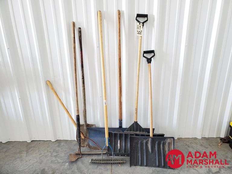 (4) Shovels (3) Garden Tools - Adam Marshall Land & Auction, LLC