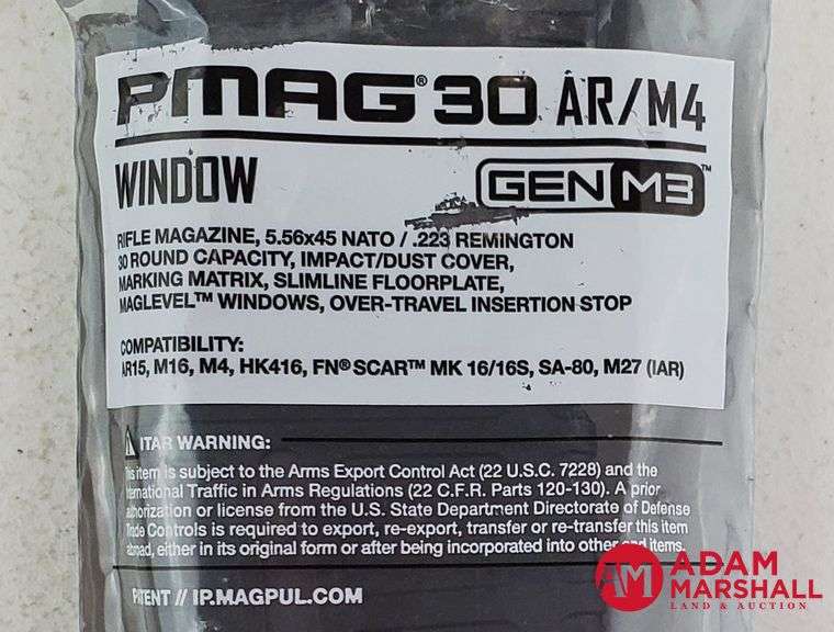 Magpul PMAG 30 AR/M4 30 Rd Magazines - (1) Gen M2 & (1) Gen M3 - Adam ...