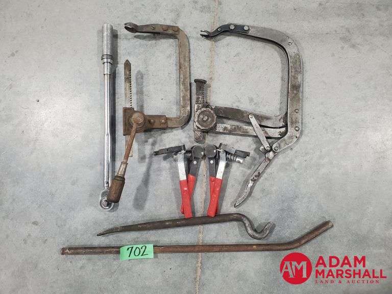 Assorted:Snap-On Torque Wrench, Crow/Pry Bars, Valve Spring Compressors ...
