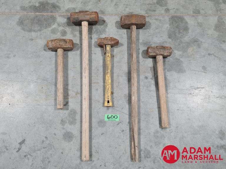 (5) Assorted Sledge Hammers - Adam Marshall Land & Auction, LLC