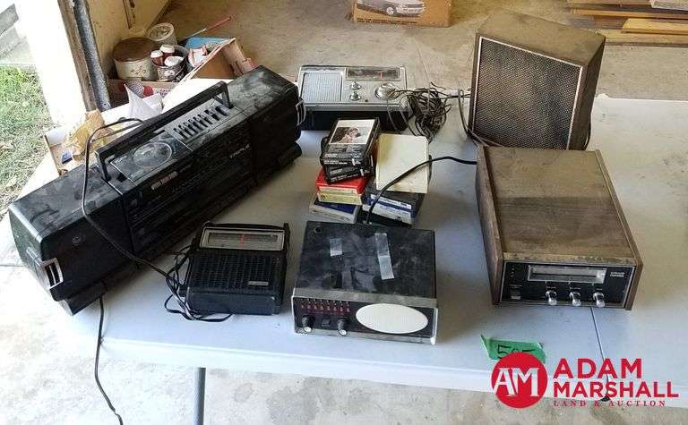 Misc. Radios, Stereo, 8 Track Player & Tapes, Boom Box, Scanner - Adam ...