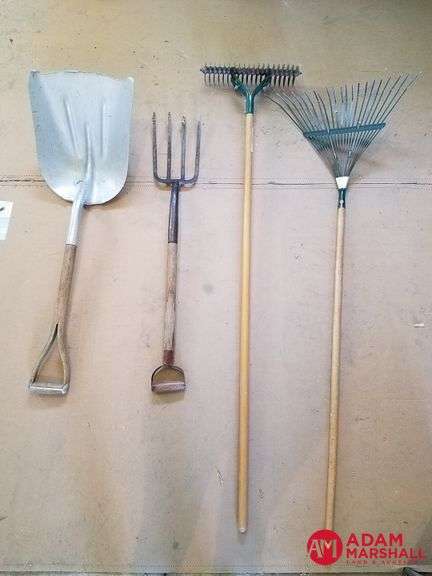 Grain Scoop, Potato Fork, Thatch Rake & Leaf Rake - Adam Marshall Land ...